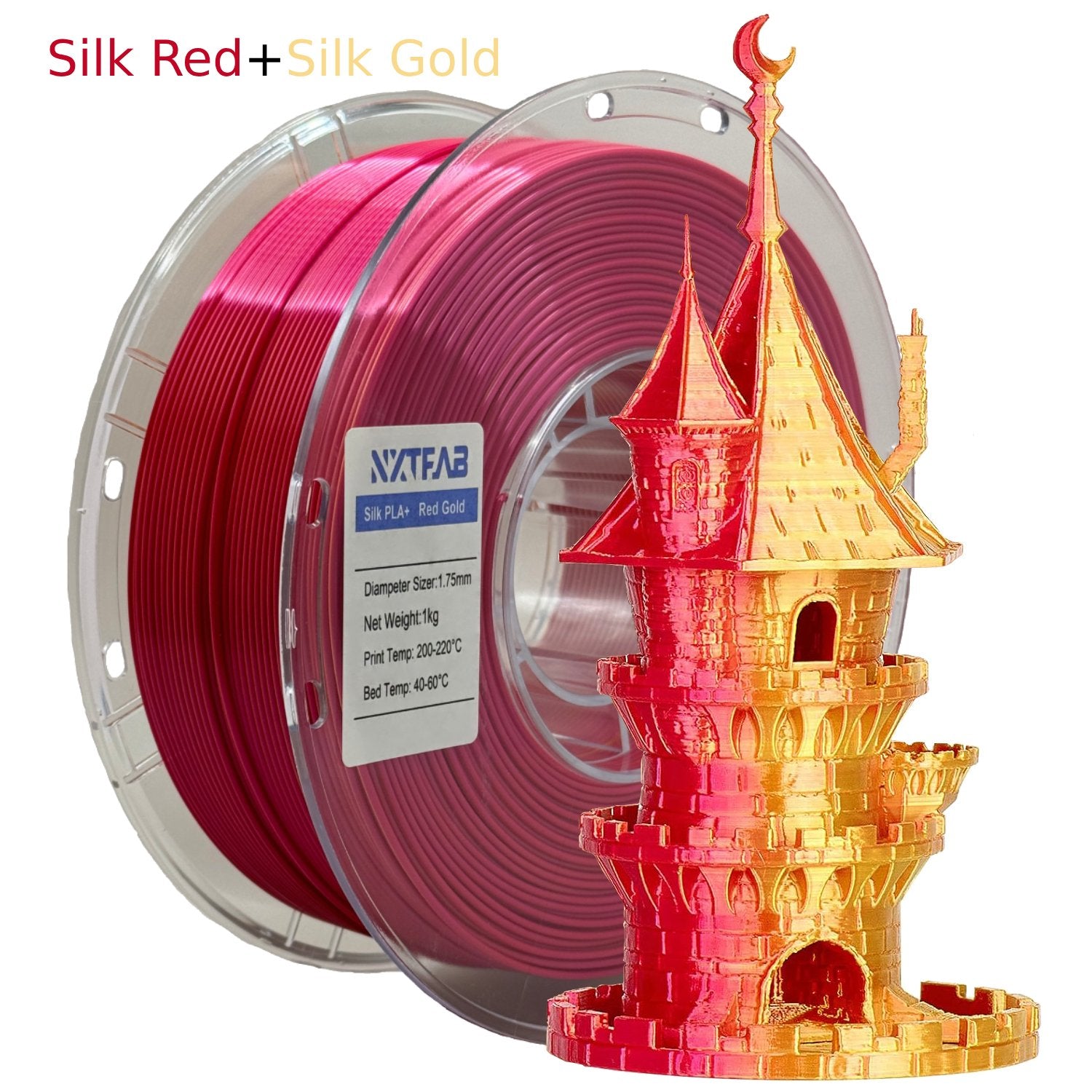 Dual Color Silk PLA 1kg – NXTFAB